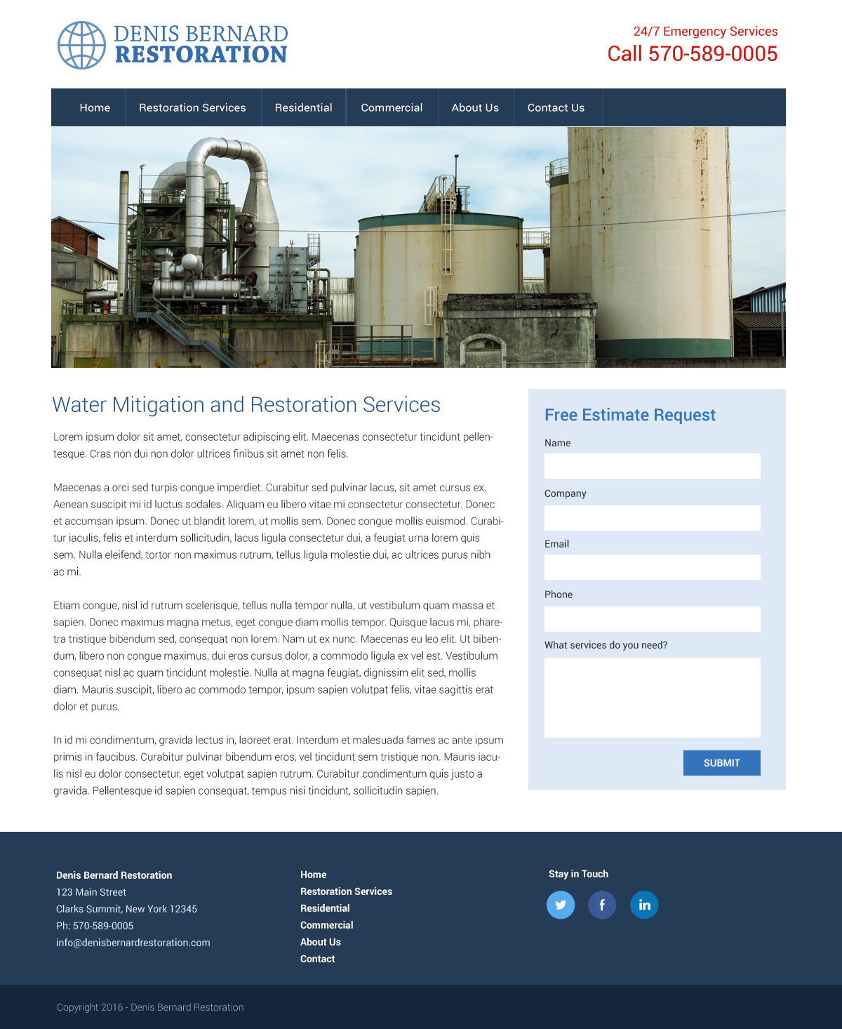 Website Development and Hosting Services | Restoration Insurance ...